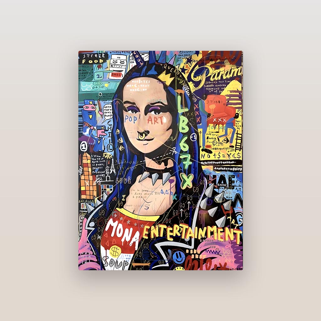 Mona Lisa Pop Art Poster – Metal Pop