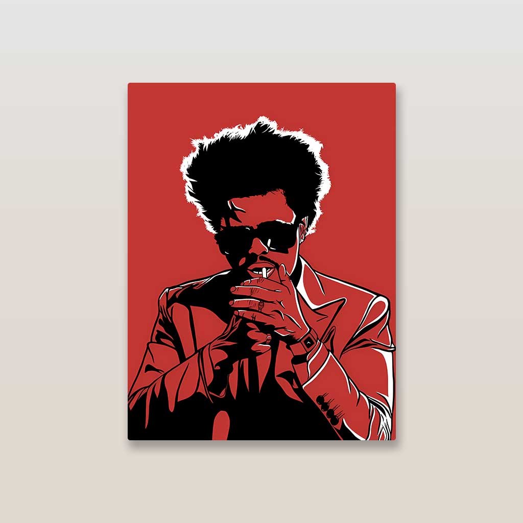The Weeknd Metal Poster
