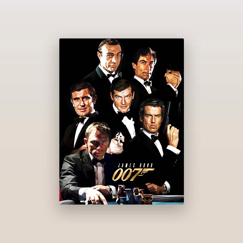 James Bond 007 Poster – Metal Pop