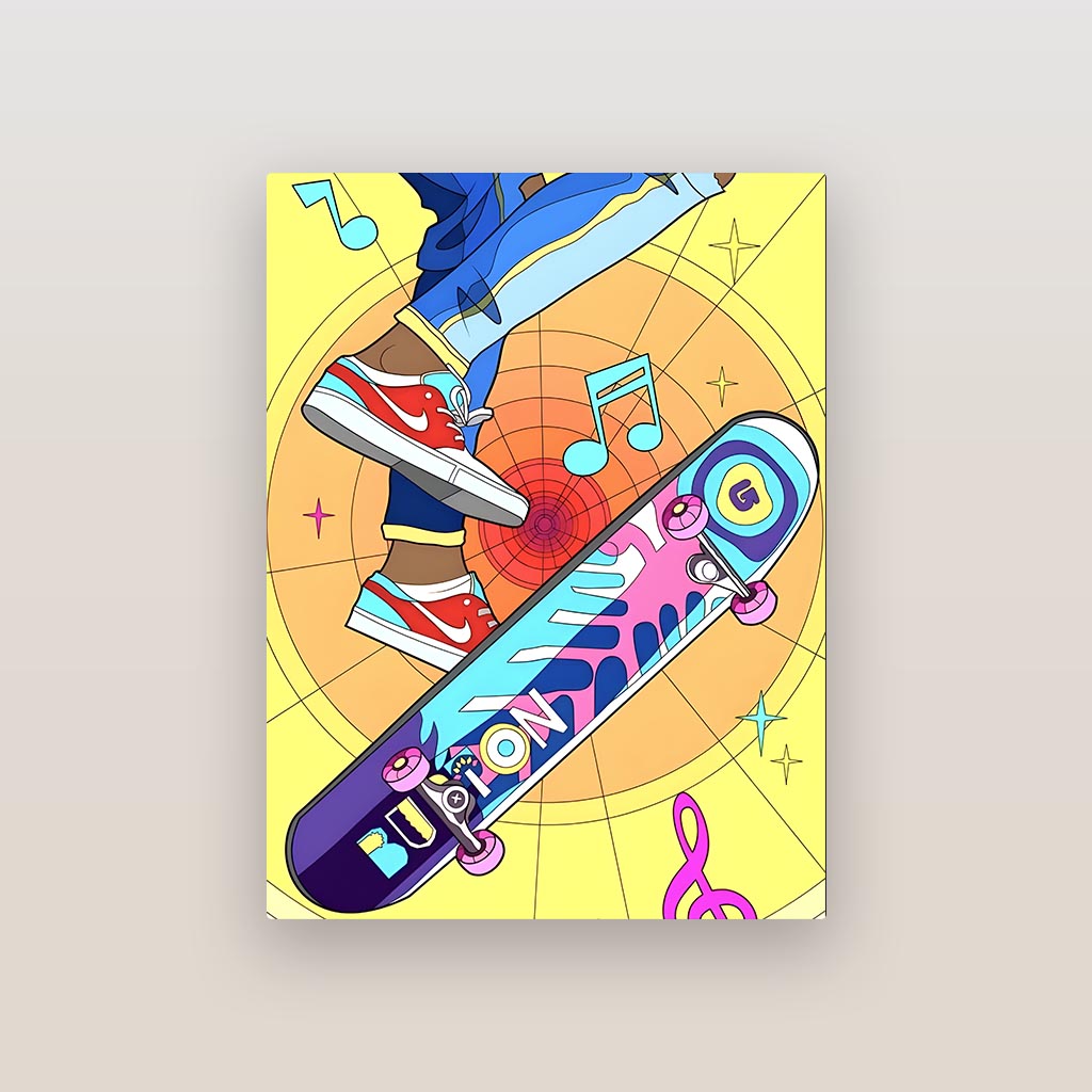 GenZ Pop Art Poster – Metal Pop