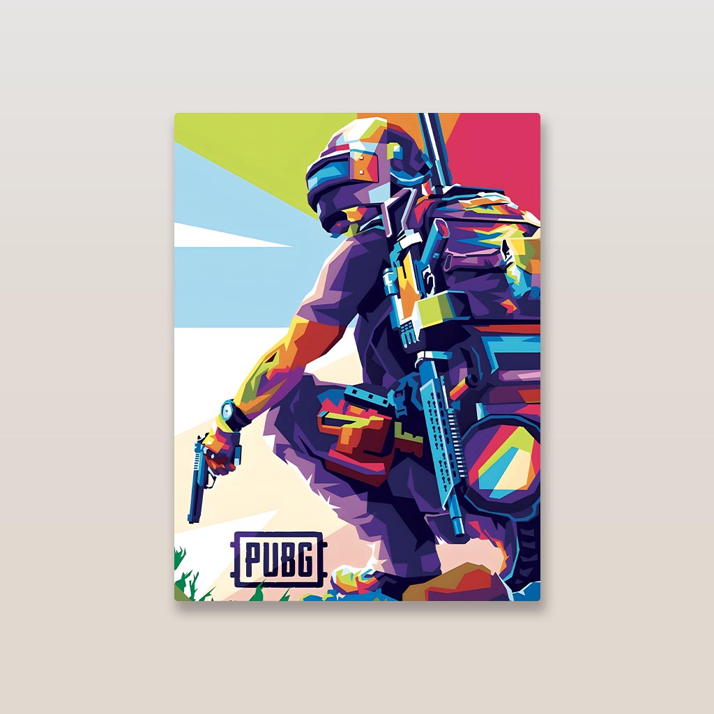 Pubg Pop Art Poster – Metal Pop