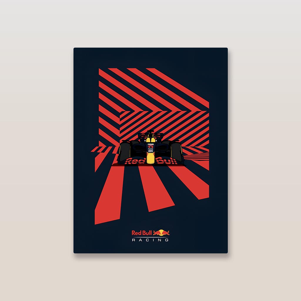 Red Bull F1 Poster – Metal Pop