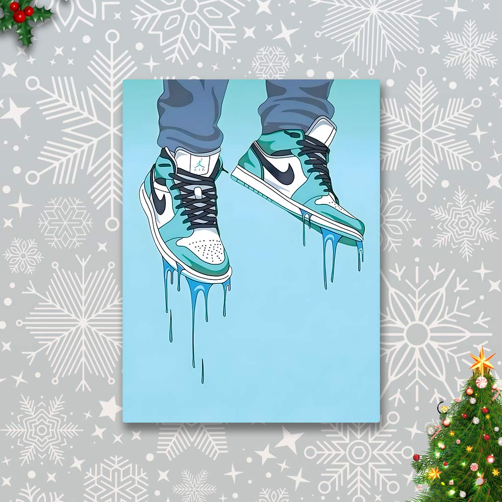 Drippy Jordans Metal Poster