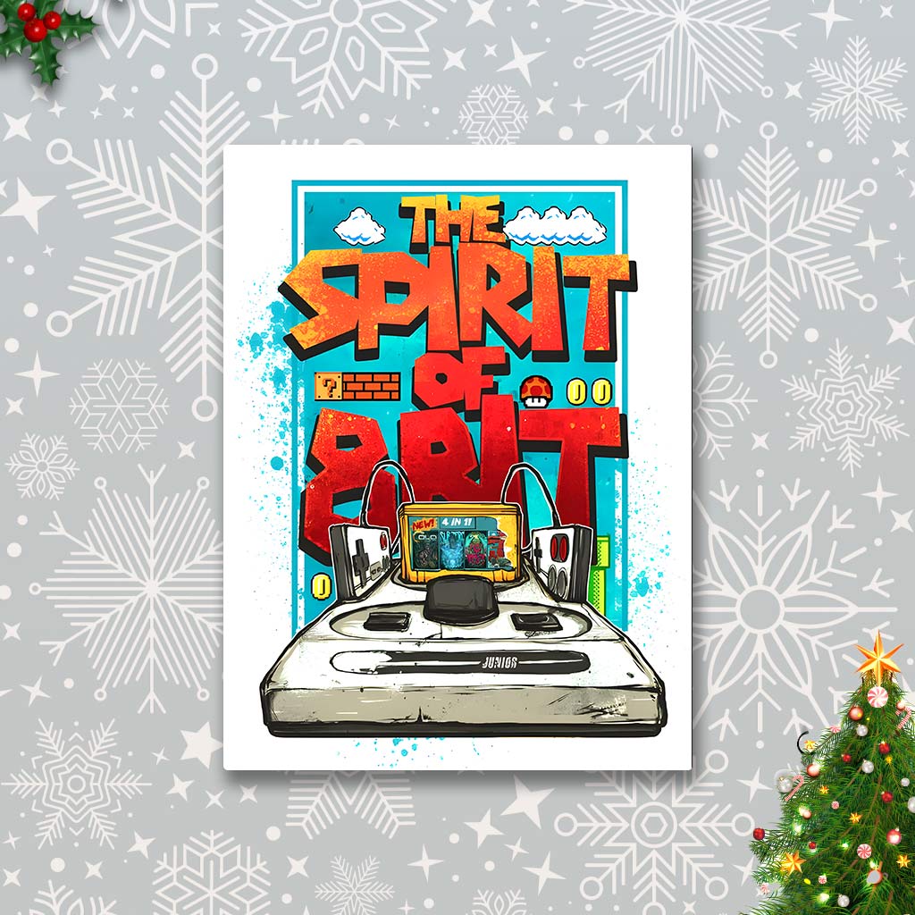 The Spirit of 8bit Gaming Metal Poster – Metal Pop