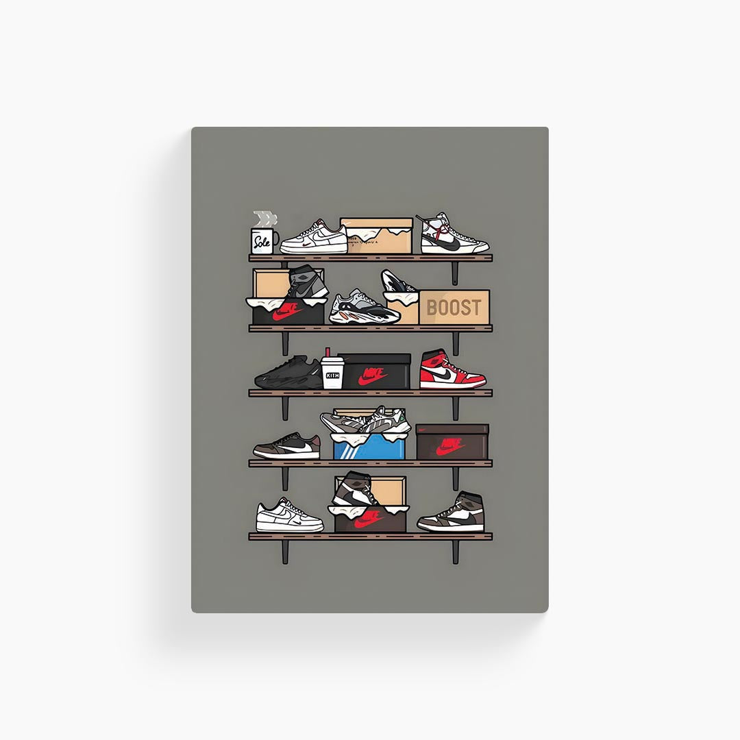 Sneakerhead Shelf Poster – Metal Pop